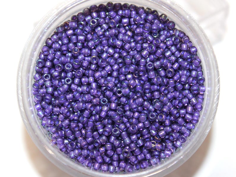 11/0 Royal Lavender Japanese Seed Bead Mini Pack, 8 Colors Included, 1 ...