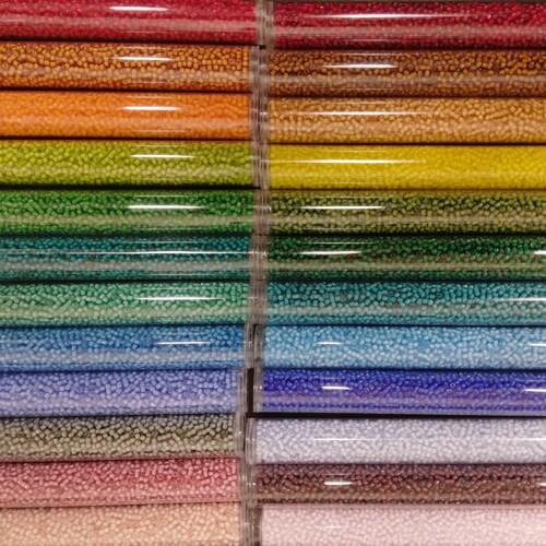 11/0 Miyuki Japanese Shimmer Lined AB Variety Pack 23 Colors - Etsy