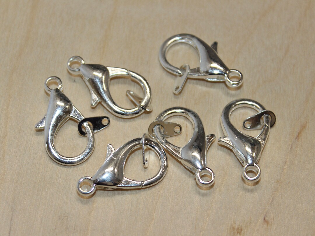 22mm Large Silver Color Lobster Claw Clasps, Sold by the 6pcs - Etsy
