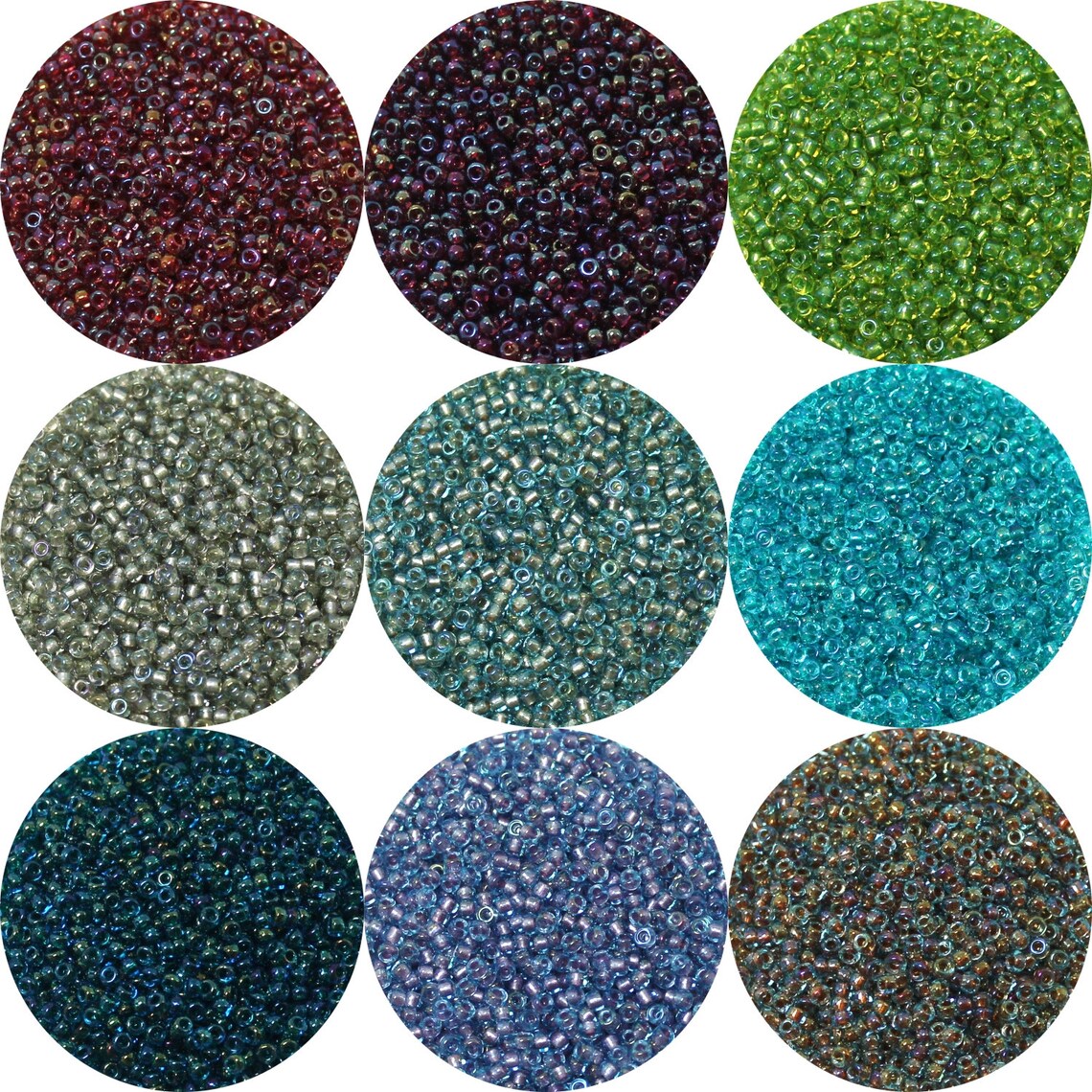 11/0 Miyuki Japanese Shimmer Lined AB Variety Pack 23 Colors - Etsy