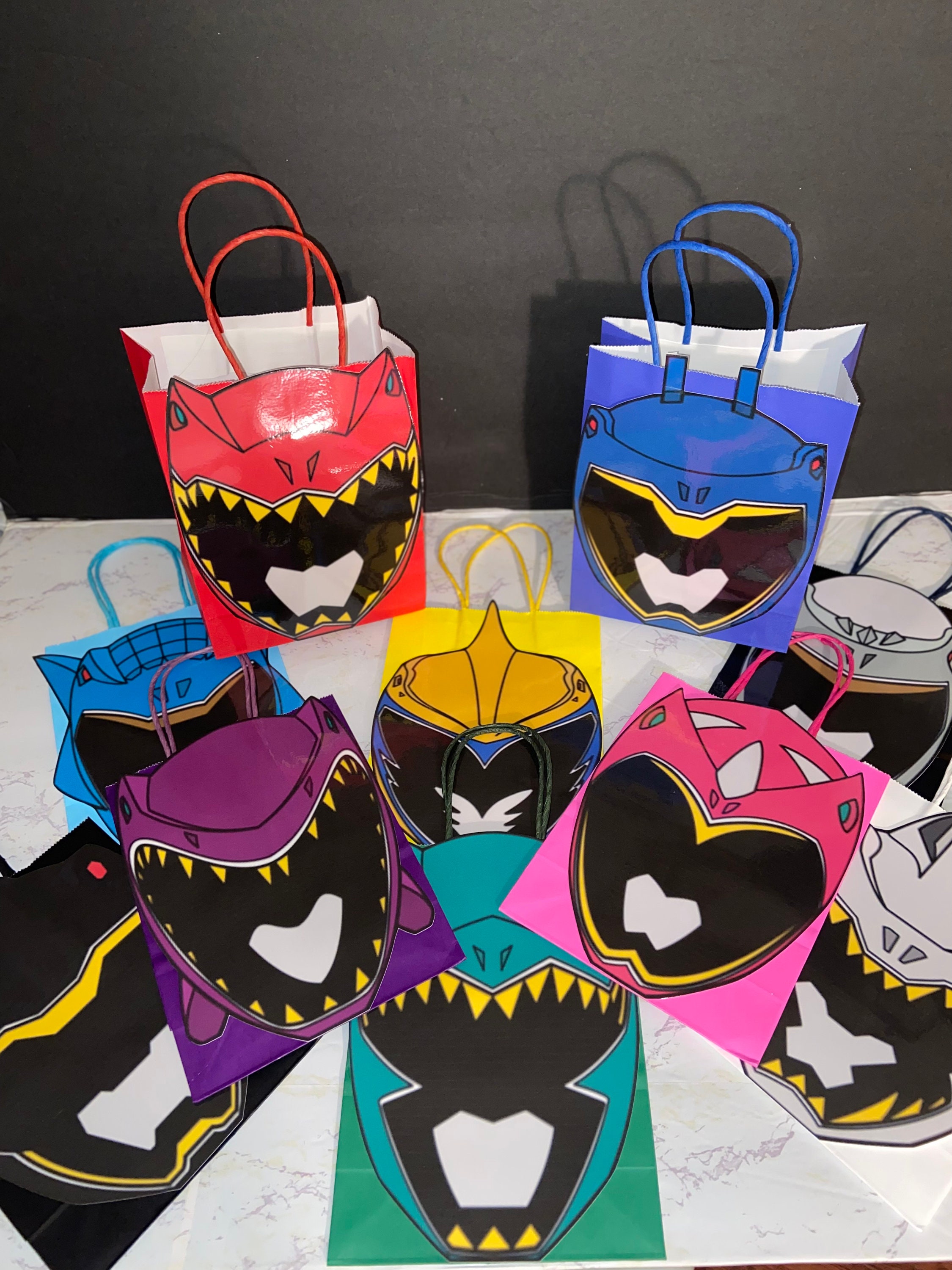 Power Rangers Favor Bags - Etsy