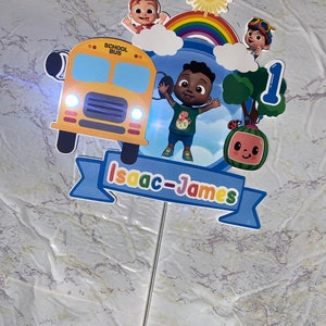 Personalized 3D Shaker or Light up Cake Topper - Etsy