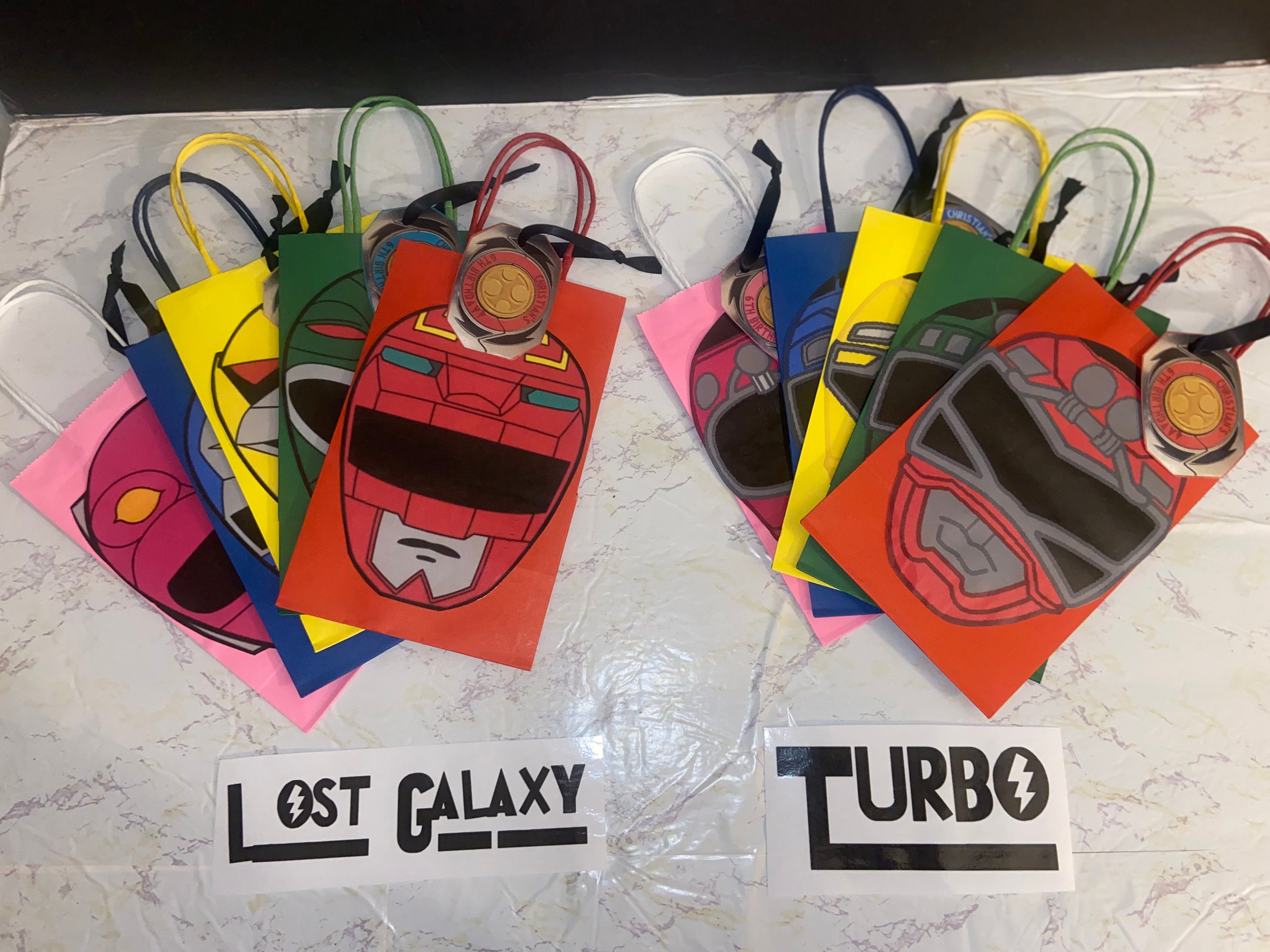Power Rangers Favor Bags - Etsy