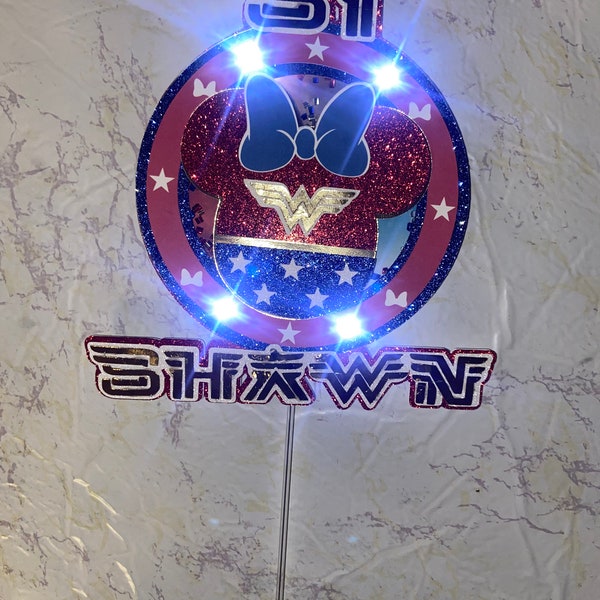 Light up Cake Topper - Etsy