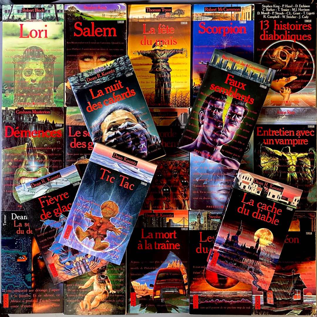 Collection TERREUR Pocket / Livres De Poche Horreur Epouvante Vintage ...