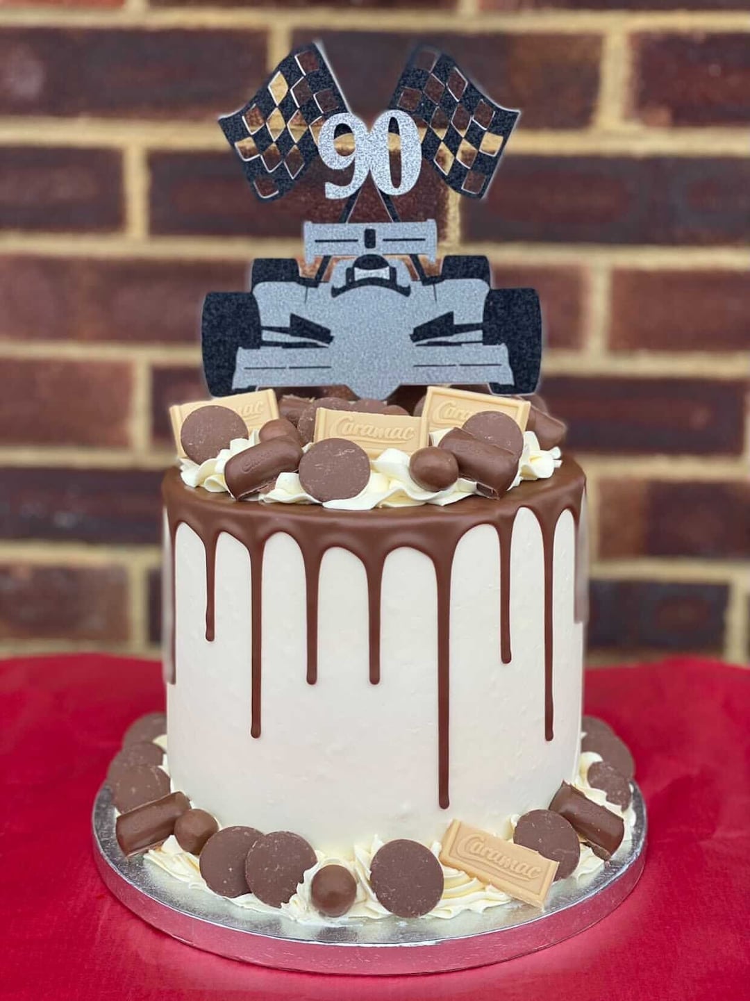 Bespoke Formula One F1 Racing Car Cake Topper, Add Optional Age, Name ...