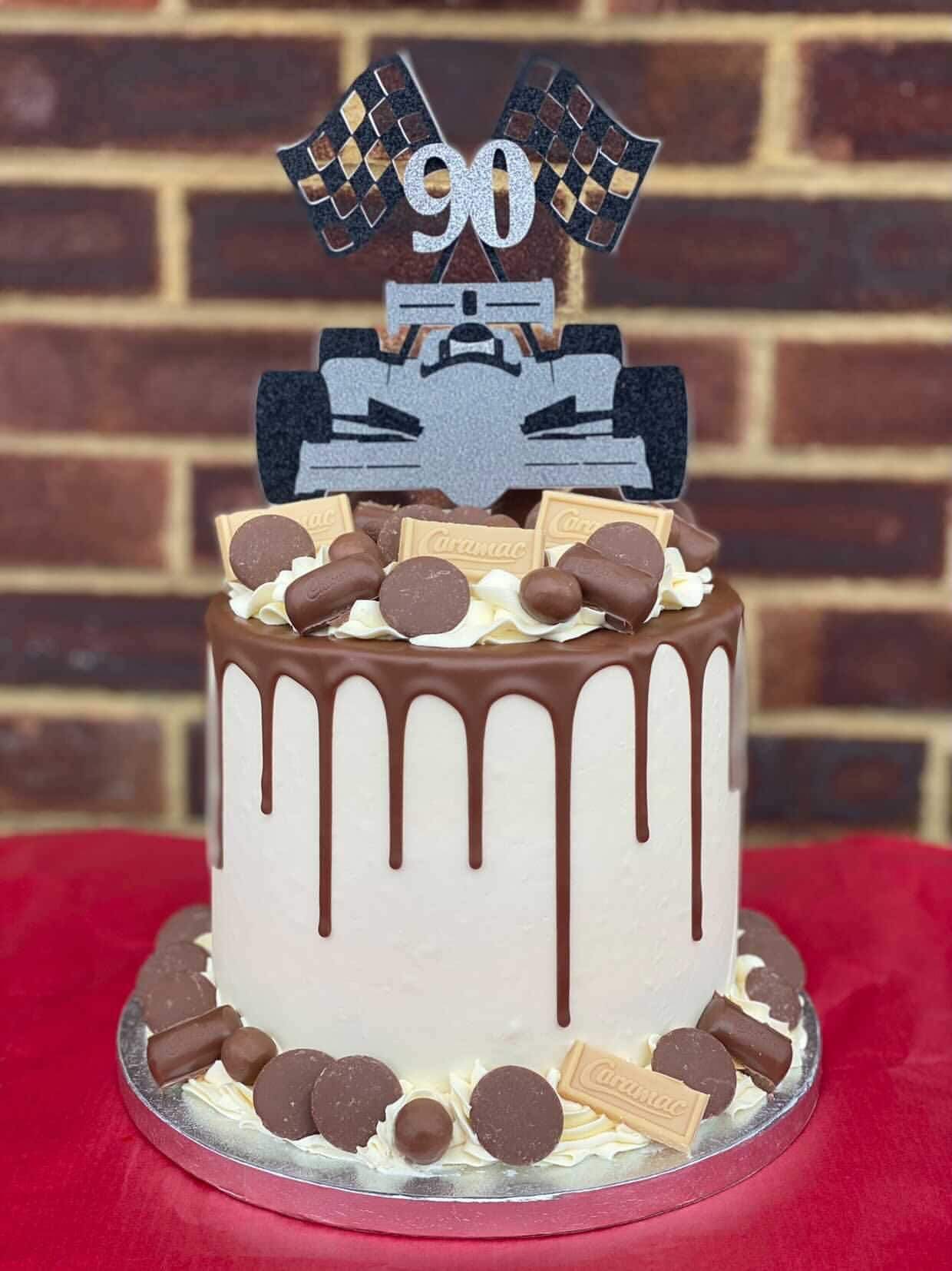 Bespoke Formula One F1 Racing Car Cake Topper, Add Optional Age, Name ...