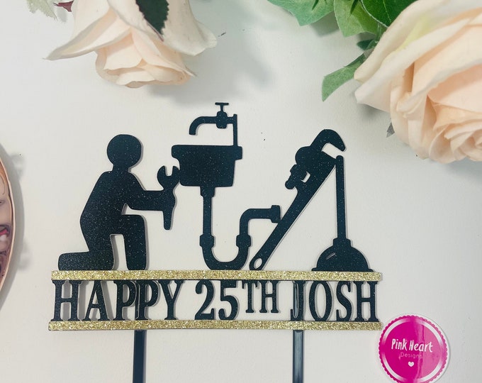 Bespoke Tradesman Themed Personalised Cake Topper, Perfect for Birthday ...