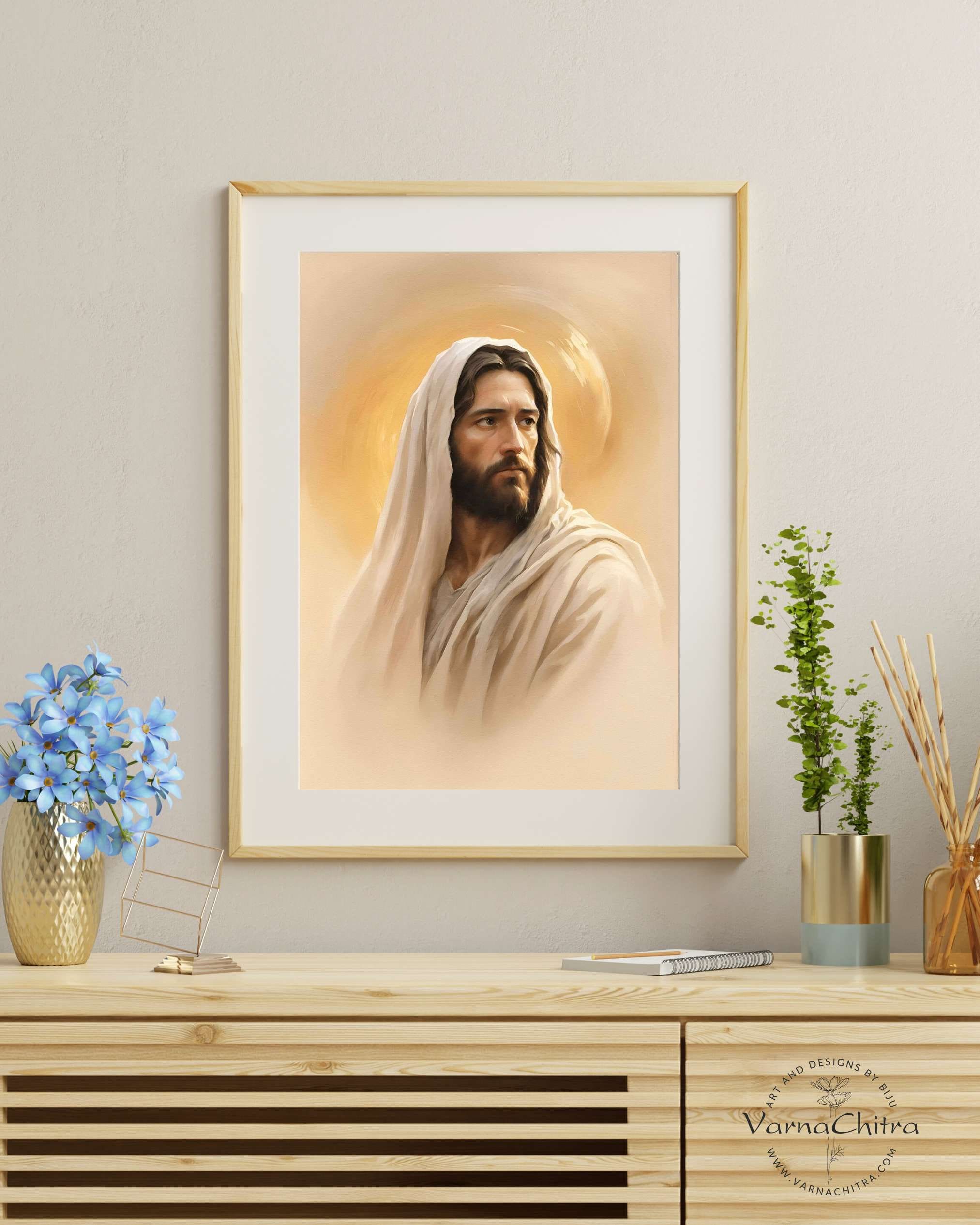 Unique Painting of Je Sus in Oil Painting Impasto Style With Limited ...