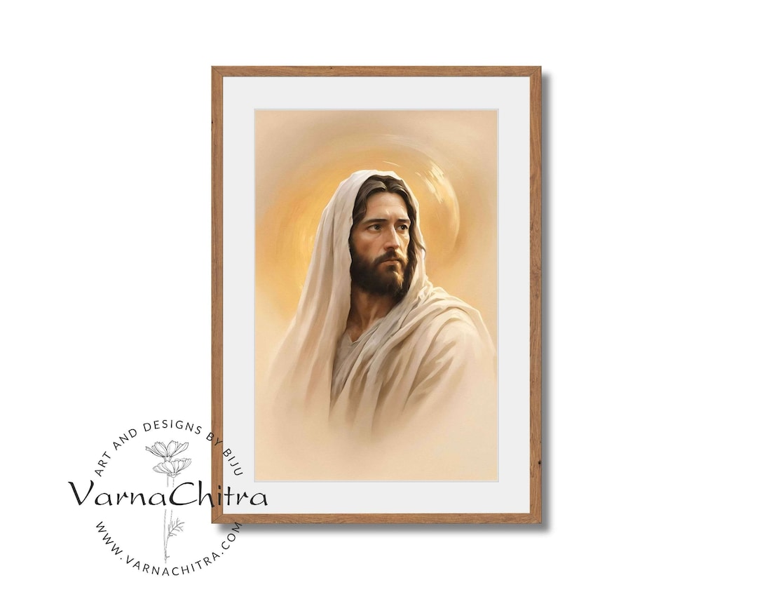 Unique Painting of Je Sus in Oil Painting Impasto Style With Limited ...
