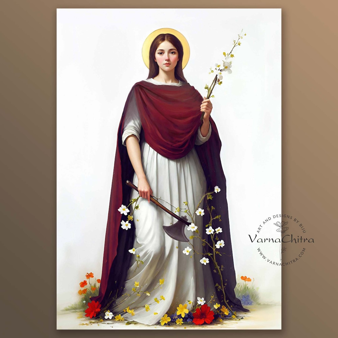 Divine Grace: A Digital Oil Painting of Saint Grace. A - Etsy