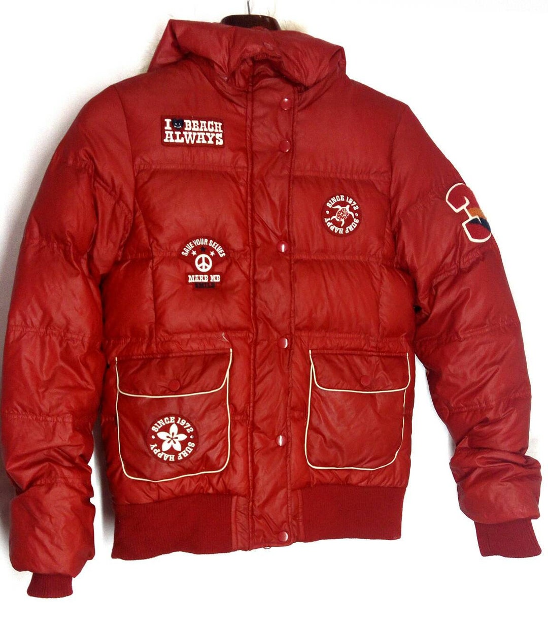 Red Velvet Ocean pacific puffer chaqueta de invierno sudadera - Etsy España