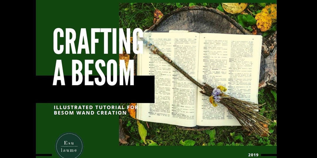PDF Tutorial- Learn How to Make Your Own Witch Besom Wand | Craft ...