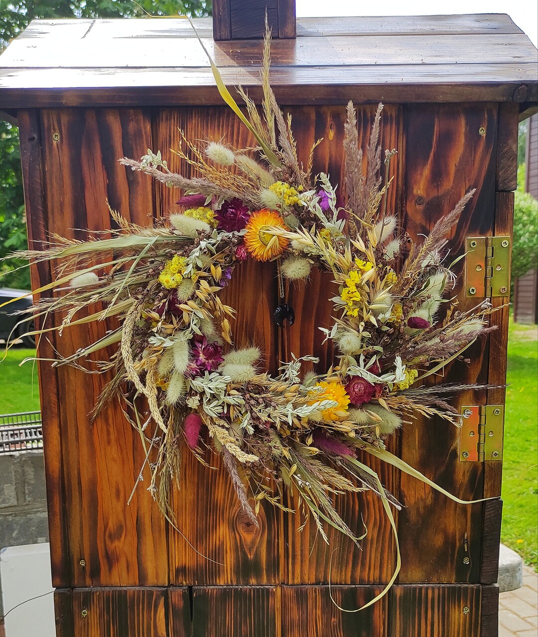 Lammas Wicca Altar Decor Witchy Wall Hanger Home Blessing Wreath Moon ...