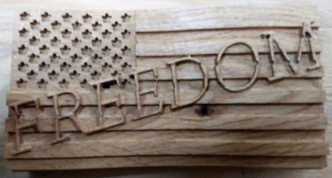 Flag Plaque freedom small - Etsy