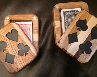 Mini Card Deck Box Draw and Discard Trays Storage Various - Etsy