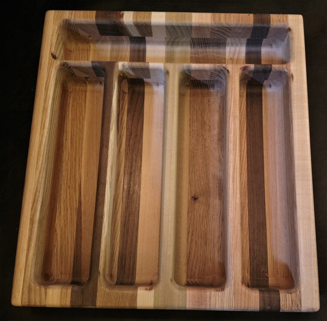 Wood Silverware Tray - Etsy