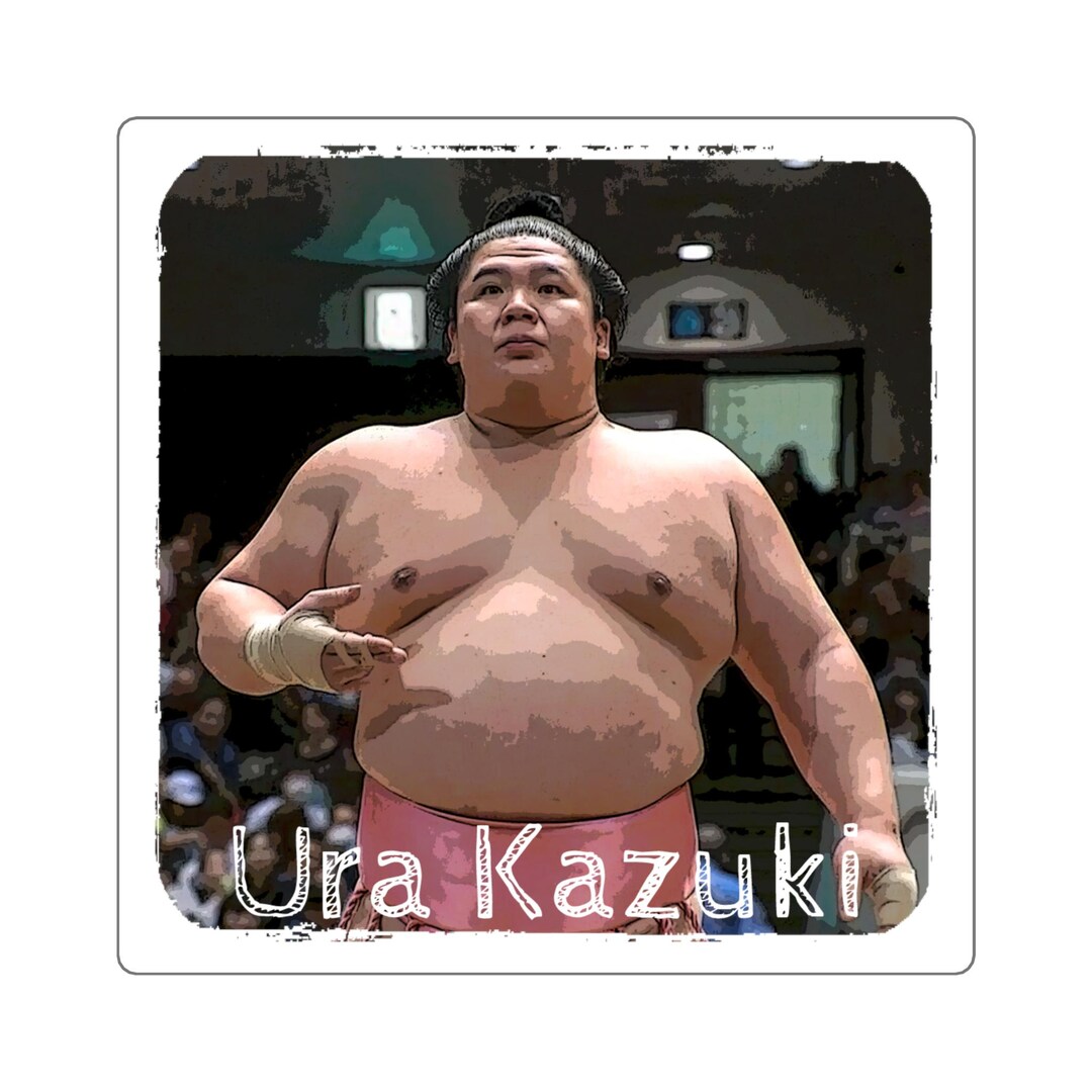 Ura Kazuki Sumo Sticker - Fun Decorative Stickers for Laptop, Water ...