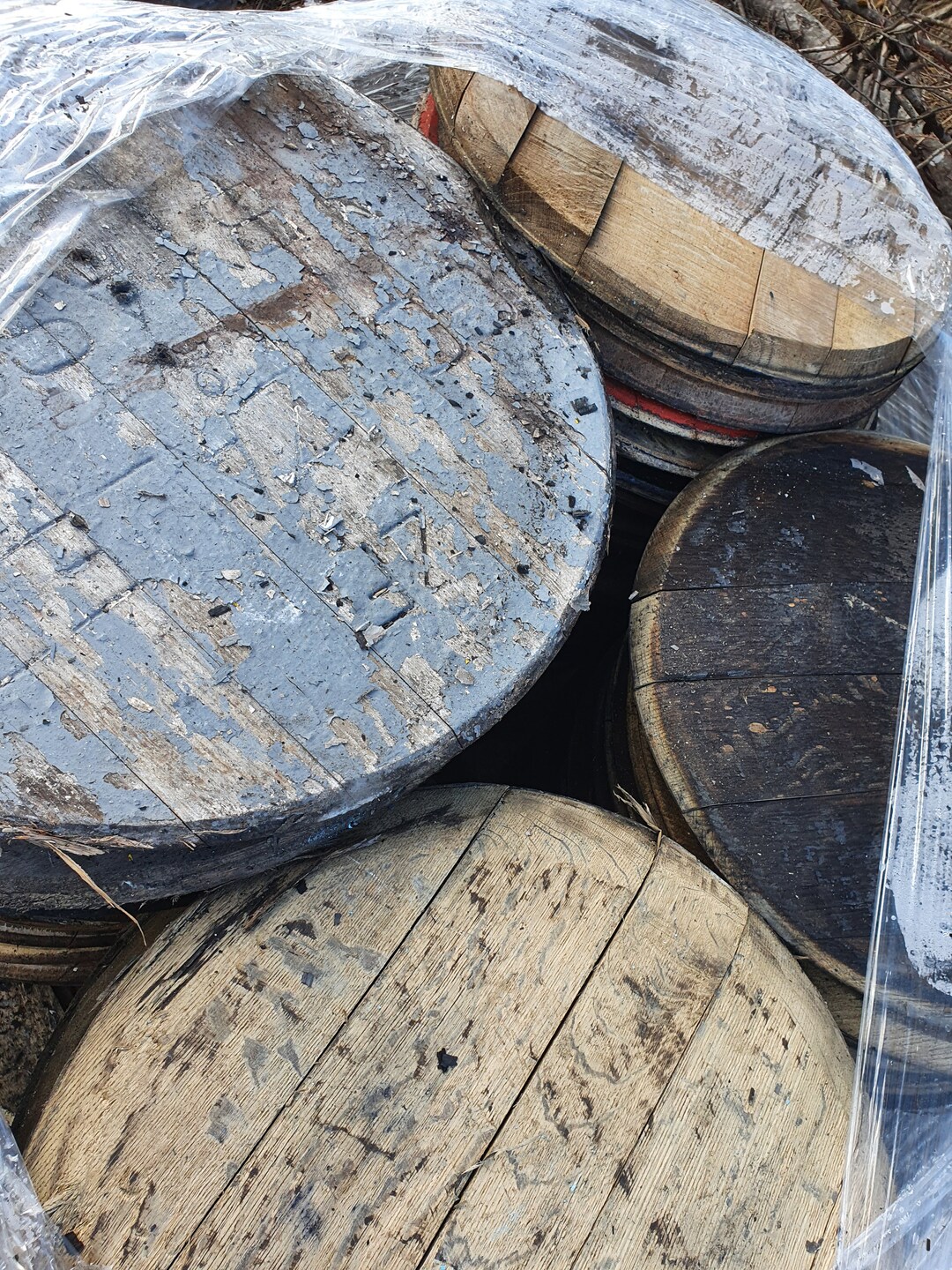 10 X Oak Whisky Barrel Lids App 22, Uk Mainland Delivery Included - Etsy