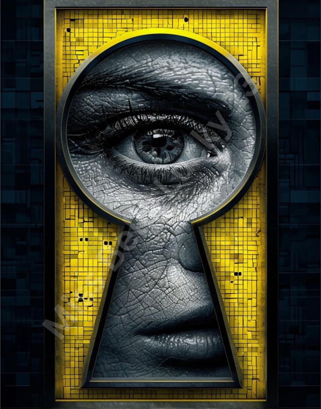 Keyhole View, Looking Thru a Keyhole Wall Art, T-shirts, JPG, Digital ...
