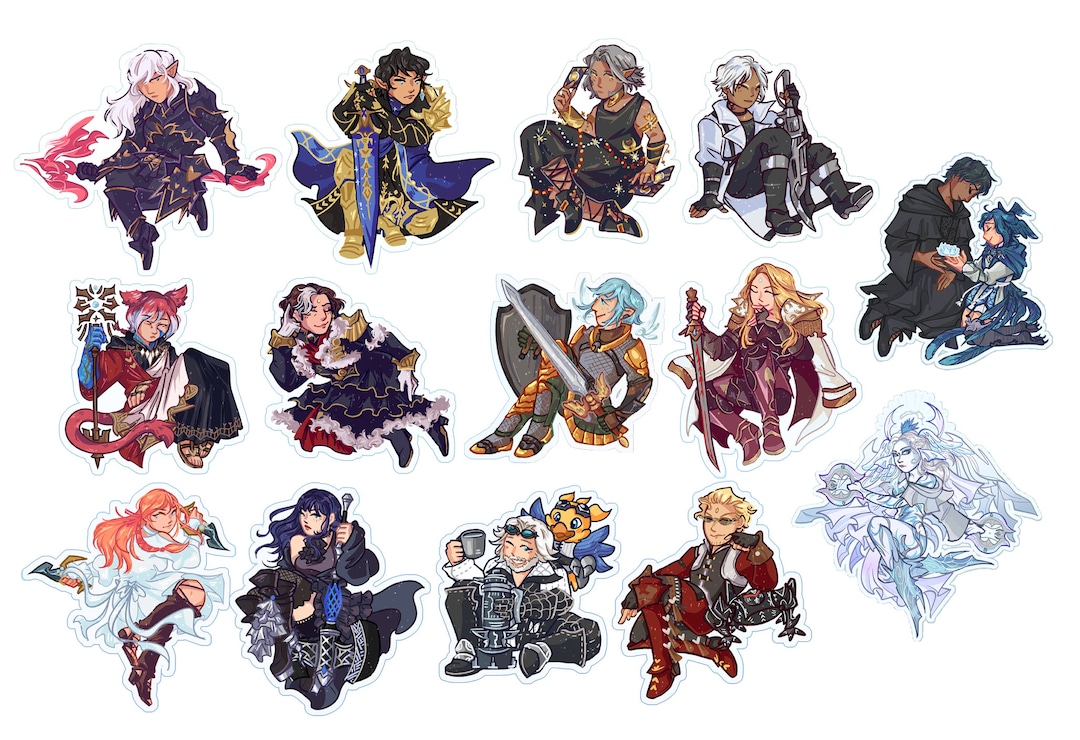 Final Fantasy XIV Stickers FFXIV preorder - Etsy