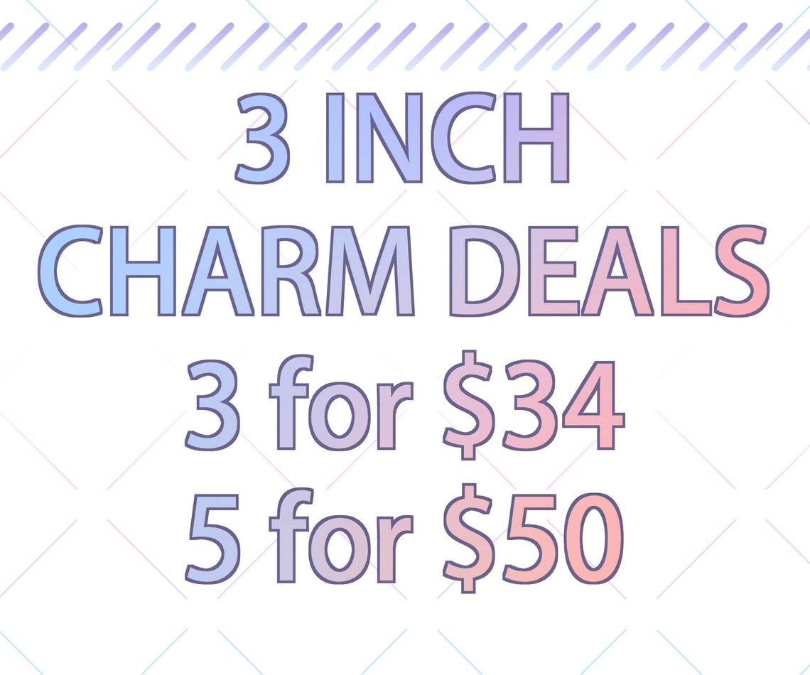LARGE Charm Deals - Etsy