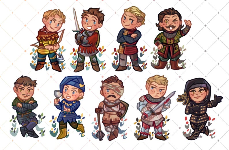 Kingdom Come Deliverance Character Charms [KCD] - Etsy