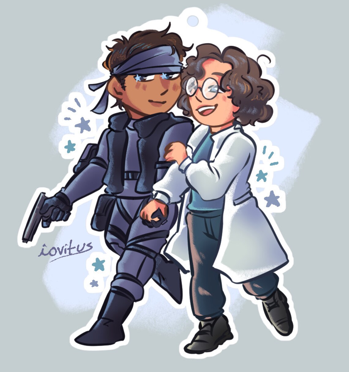 Otacon & Snake Acrylic Charms MGS - Etsy