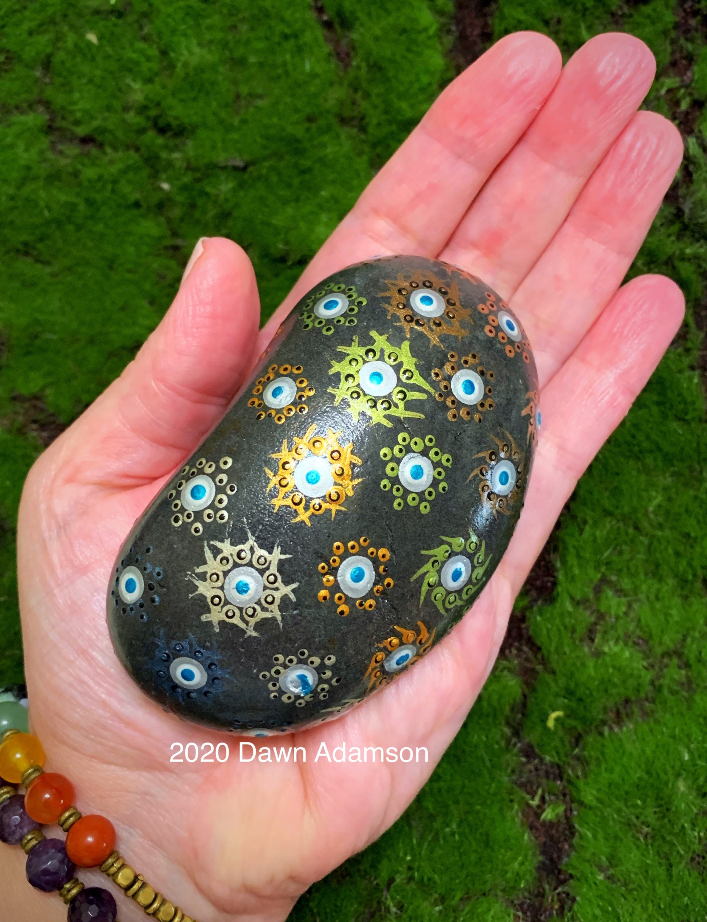 Hand Painted Meditation Rock - Etsy