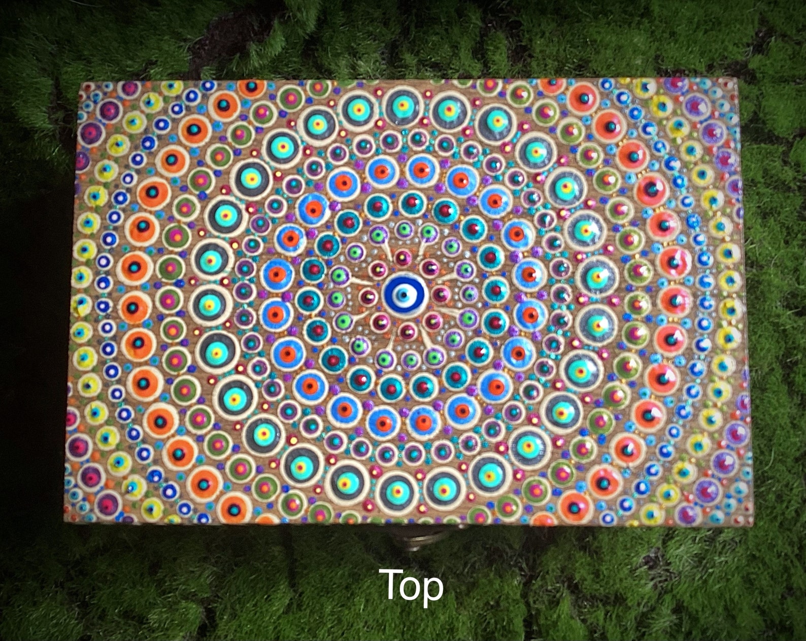 Hand Painted Wood Box - Etsy