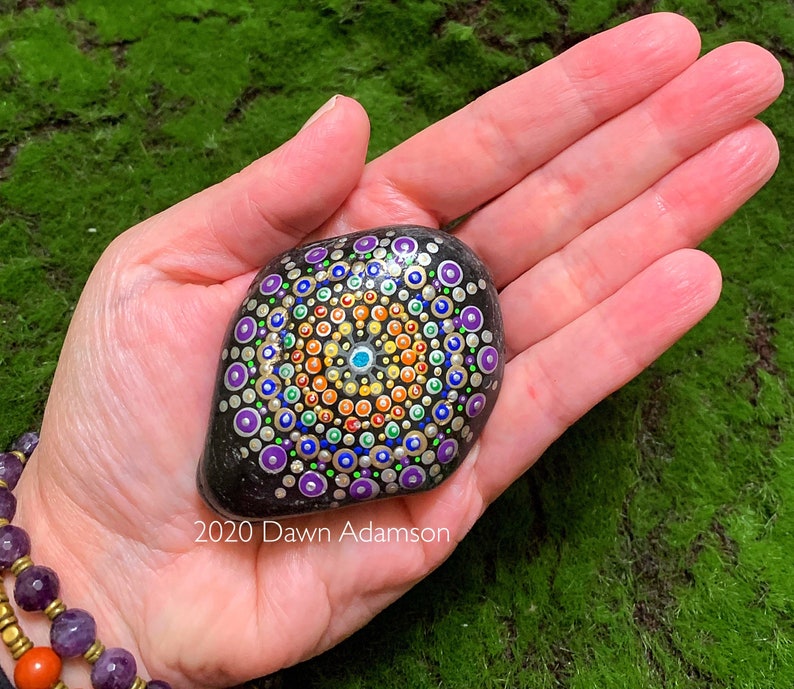 Hand Painted Meditation Rock - Etsy