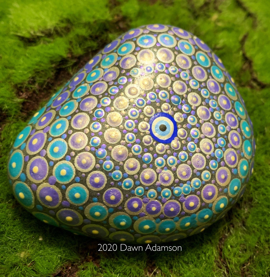 Hand Painted Meditation Rock - Etsy