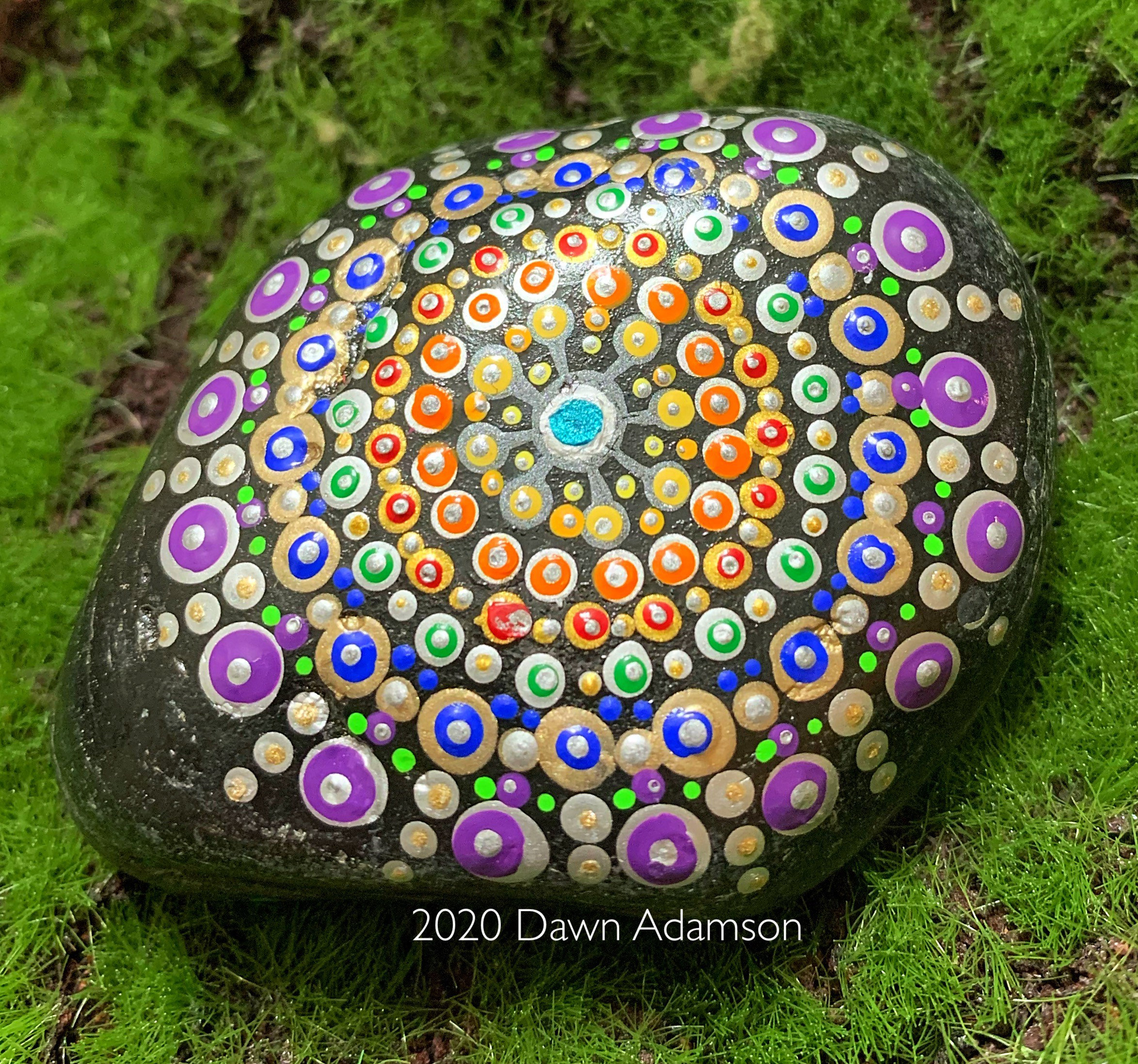 Hand Painted Meditation Rock - Etsy
