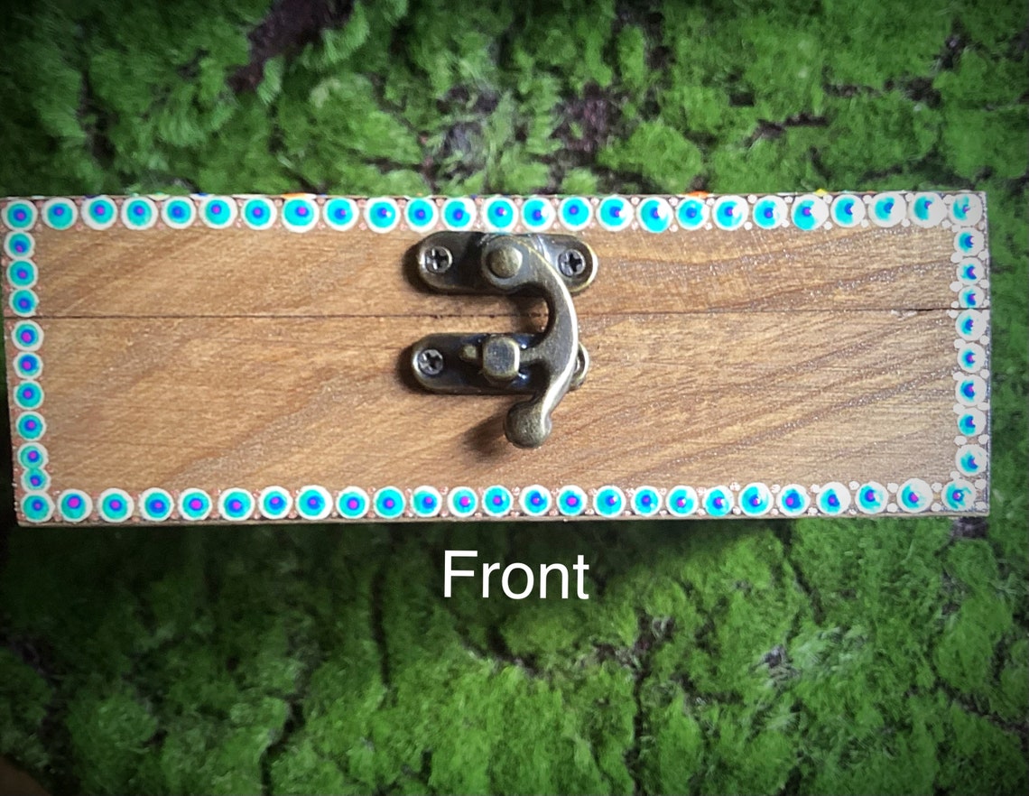 Hand Painted Wood Box - Etsy