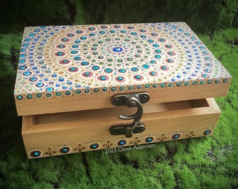 Hand Painted Wood Box - Etsy
