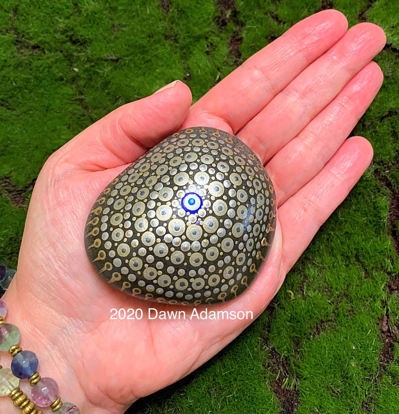 Hand Painted Meditation Rock - Etsy