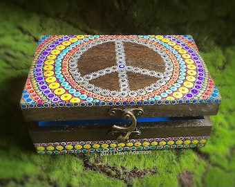 Hand Painted Wood Box - Etsy