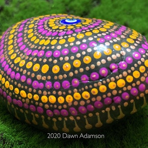 Hand Painted Meditation Rock - Etsy