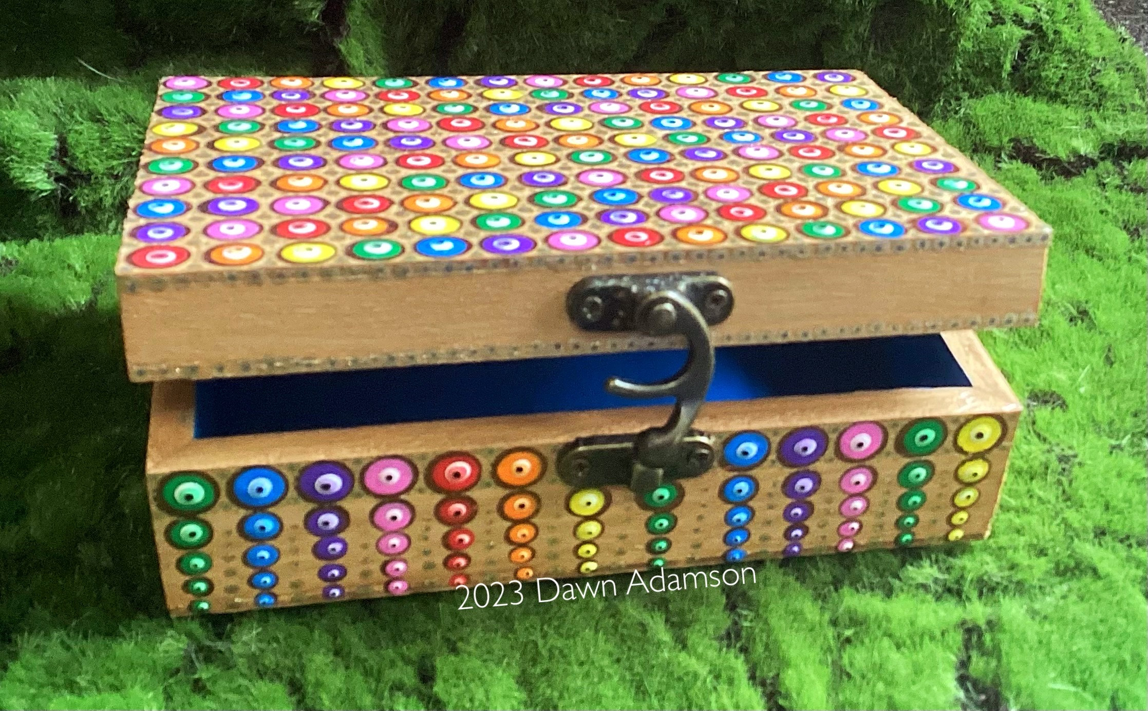 Hand Painted Wood Box - Etsy
