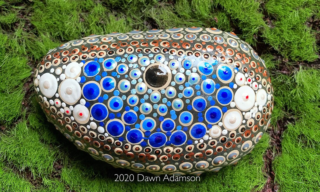 Hand Painted Meditation Rock - Etsy