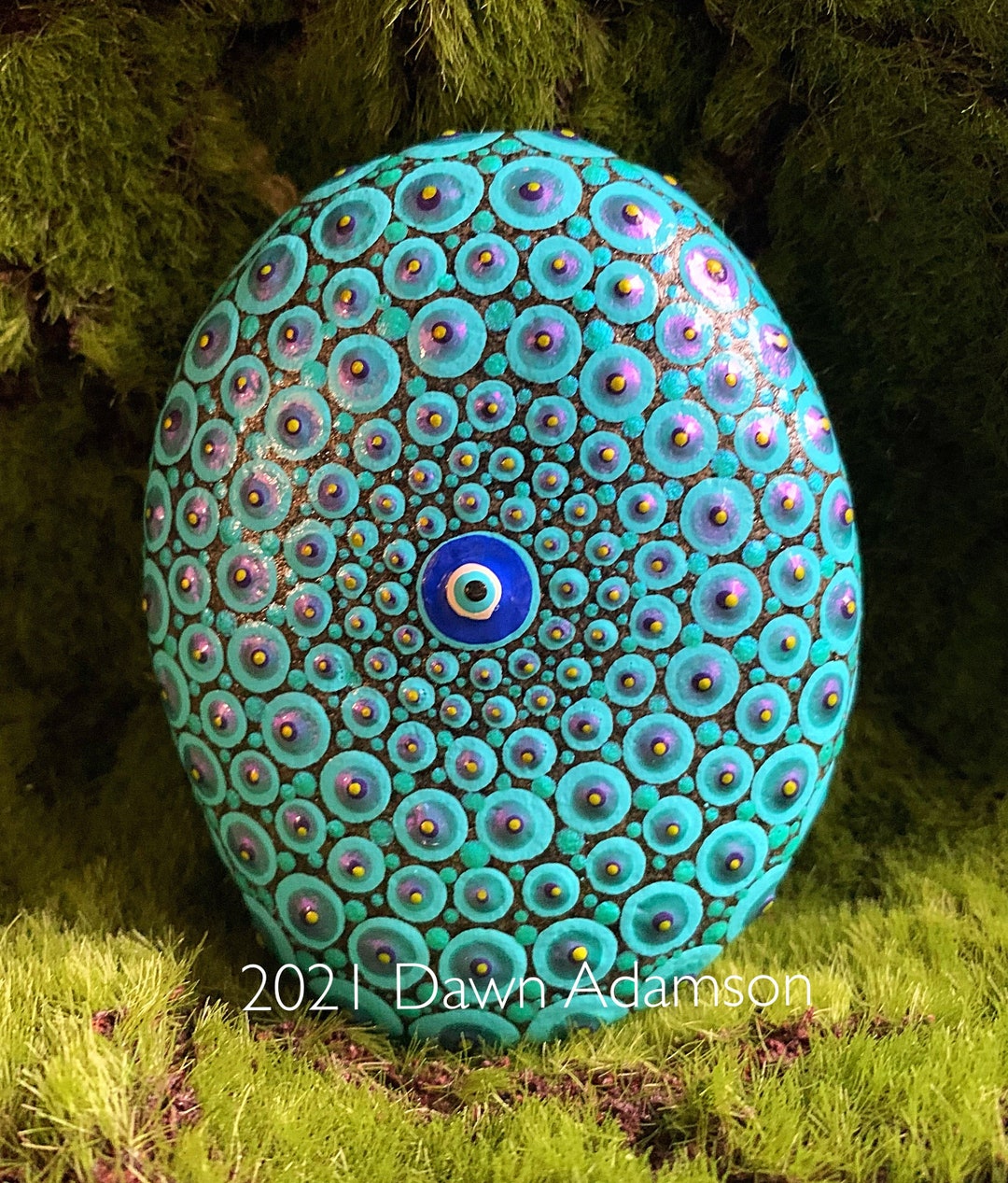 Hand Painted Meditation Rock - Etsy