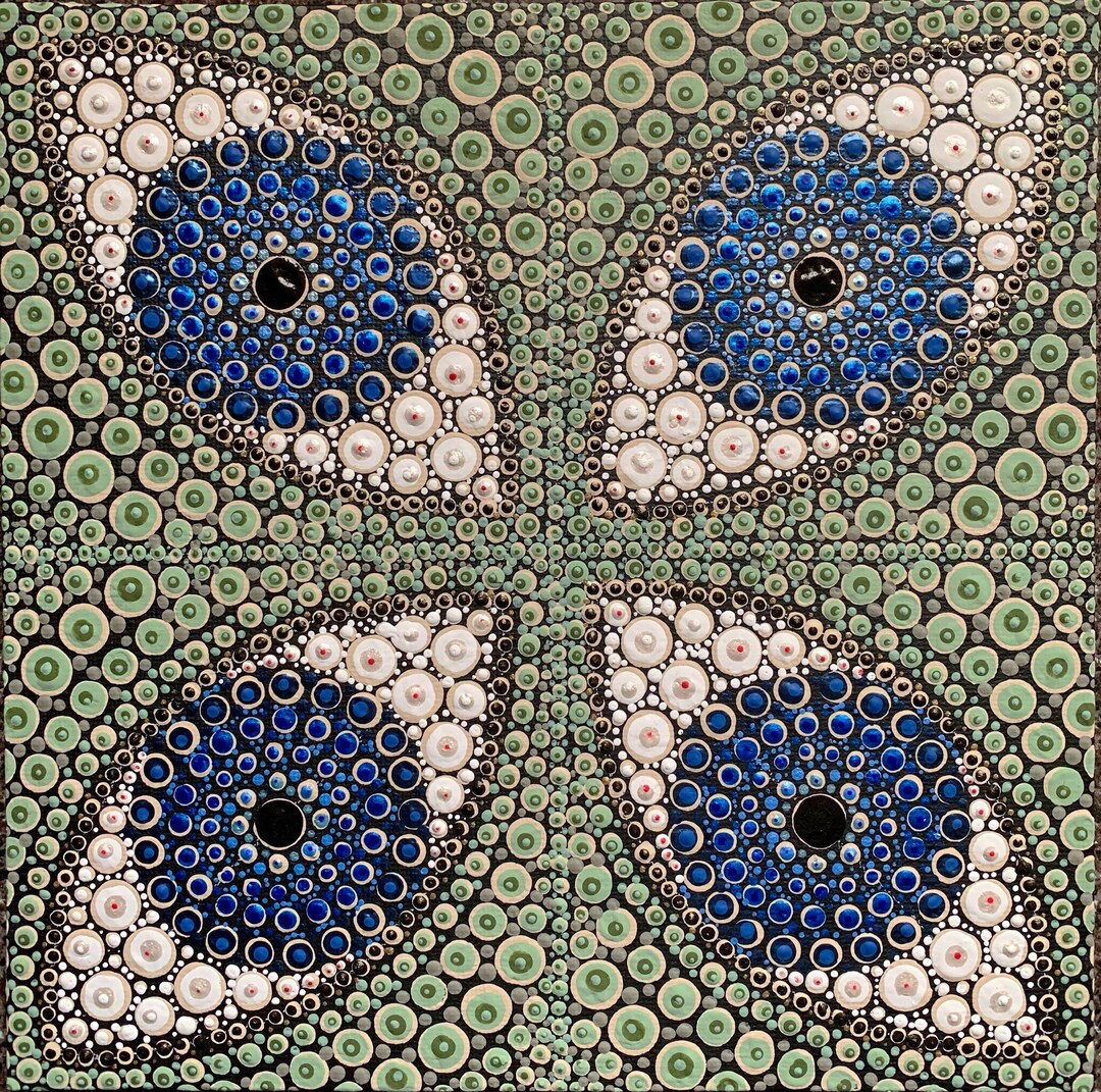 Hand Painted 8 X 8 Canvas Panel - Etsy