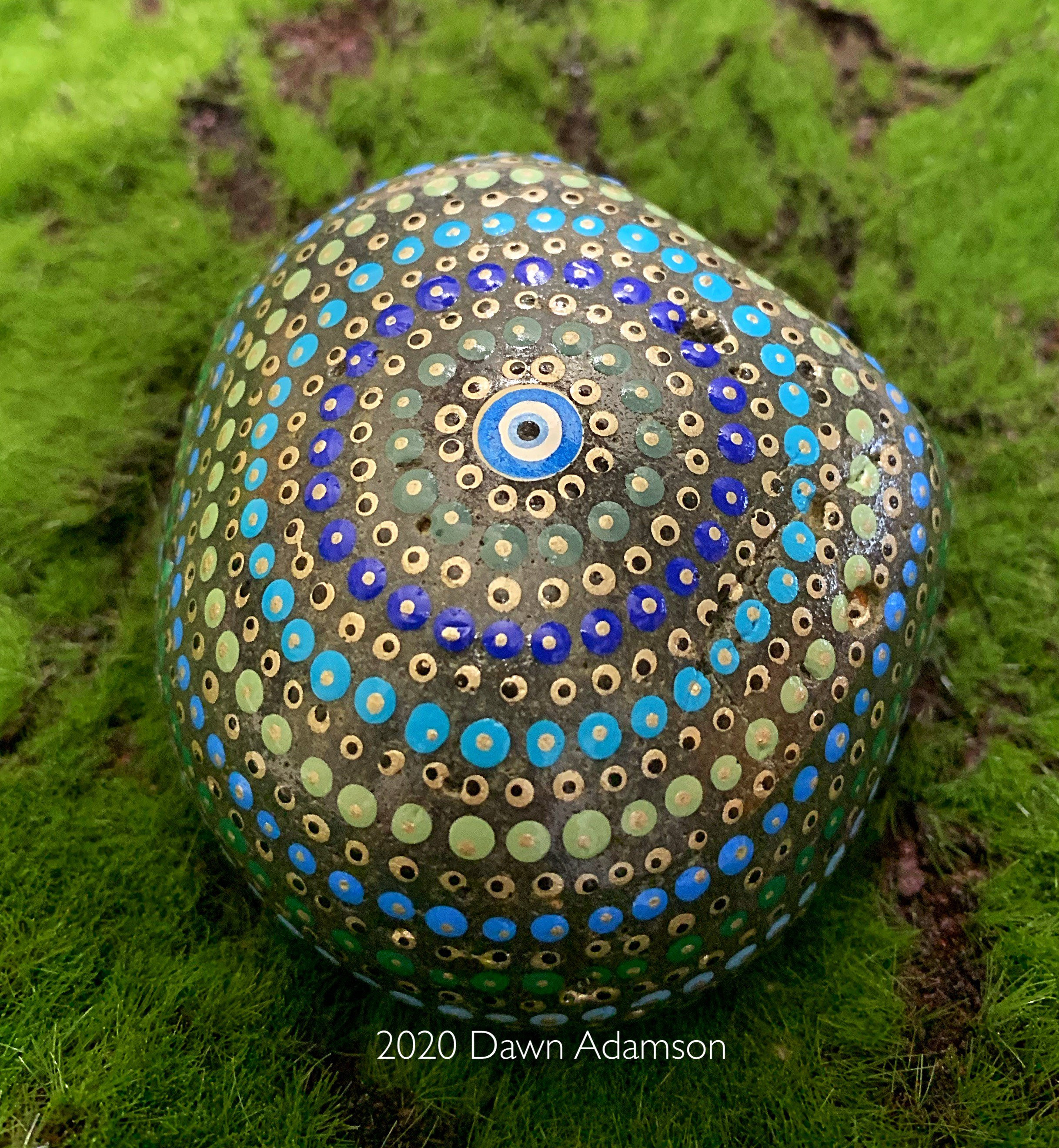 Hand Painted Meditation Rock - Etsy