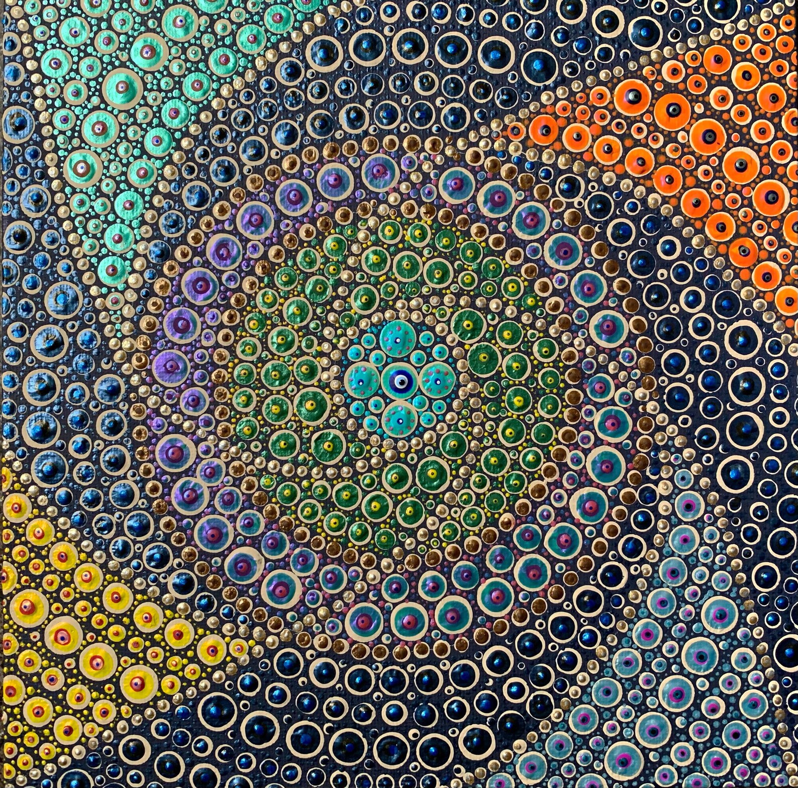 Hand Painted 8 X 8 Canvas Panel - Etsy