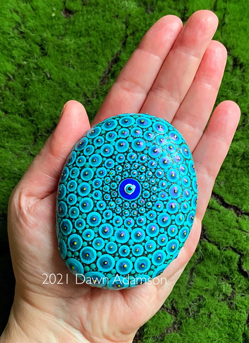 Hand Painted Meditation Rock - Etsy