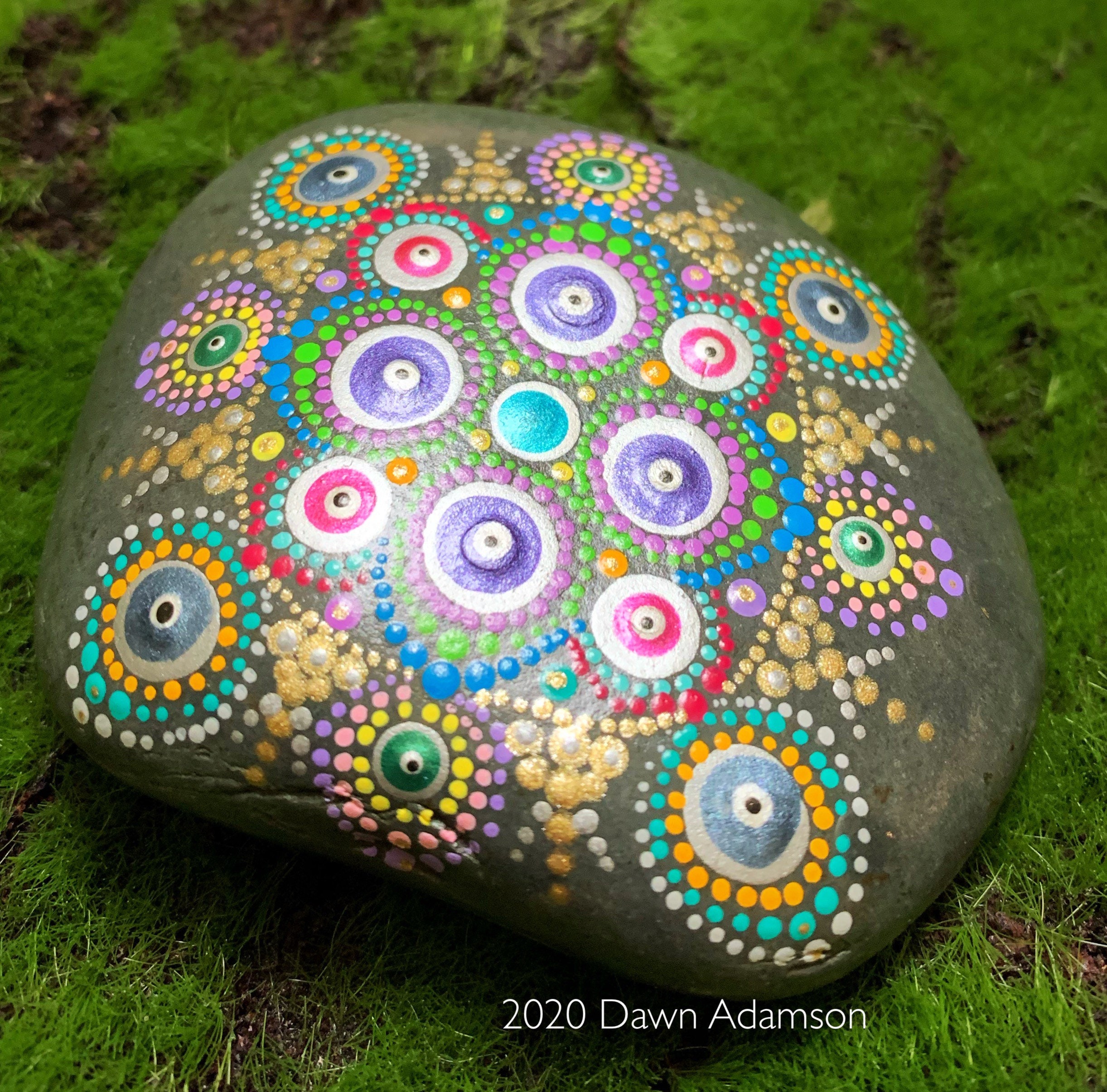 Hand Painted Meditation Rock - Etsy