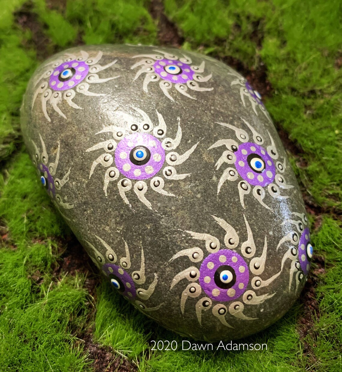 Hand Painted Meditation Rock - Etsy