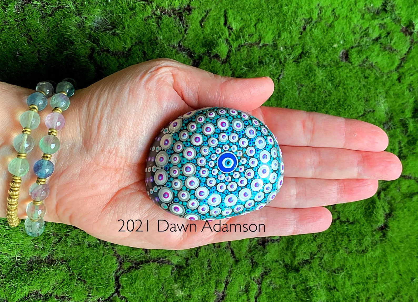 Hand Painted Meditation Rock - Etsy