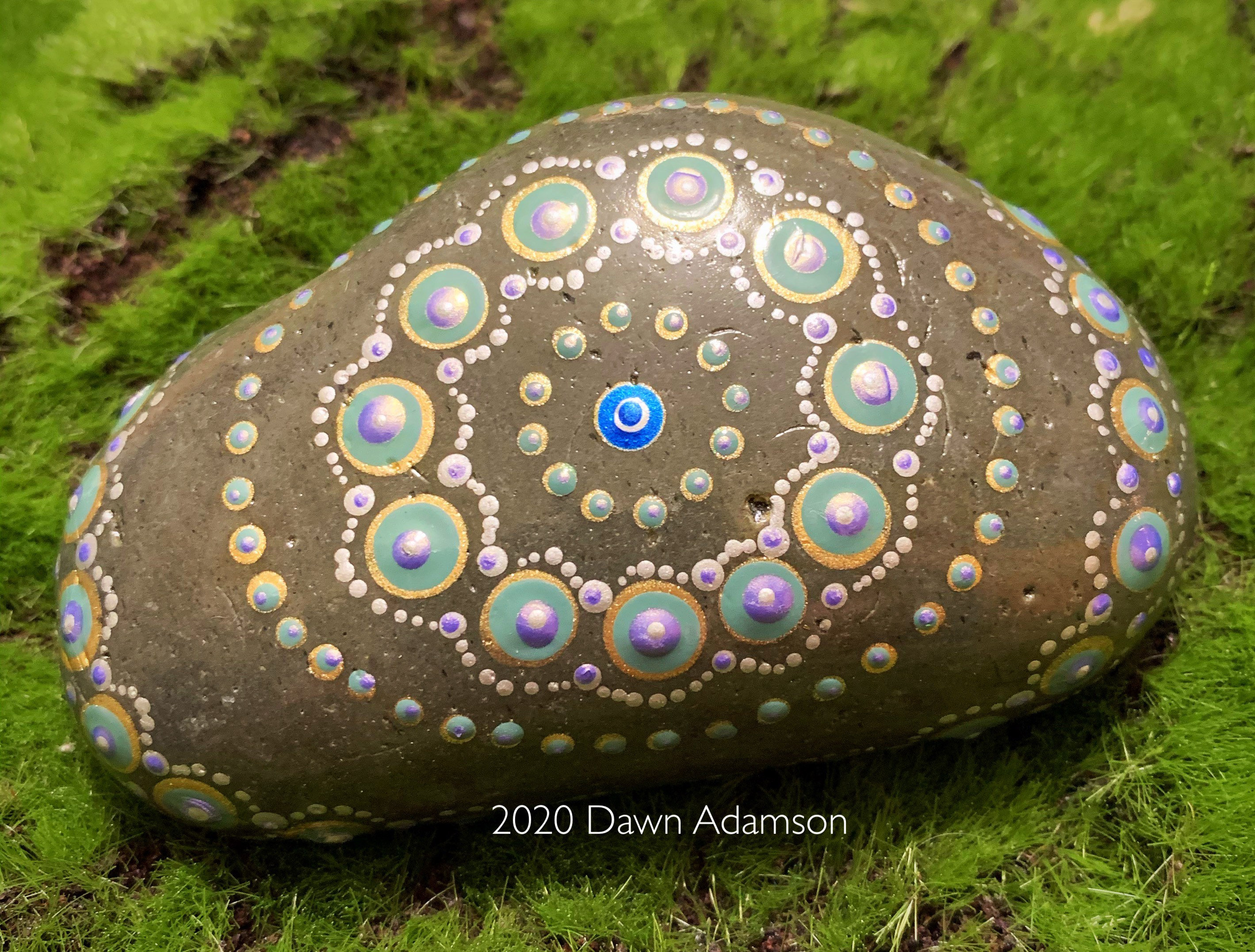 Hand Painted Meditation Rock - Etsy