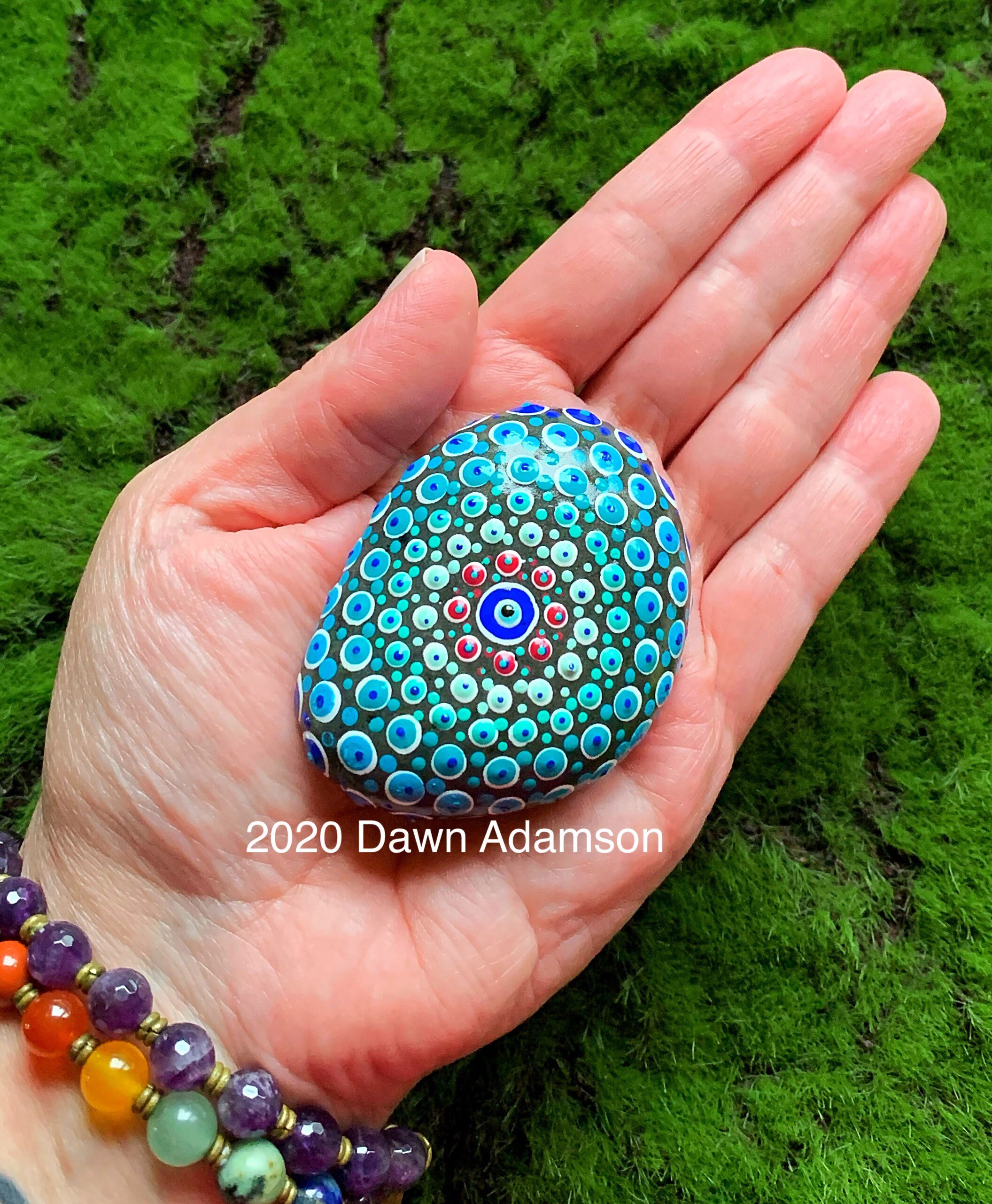 Hand Painted Meditation Rock - Etsy